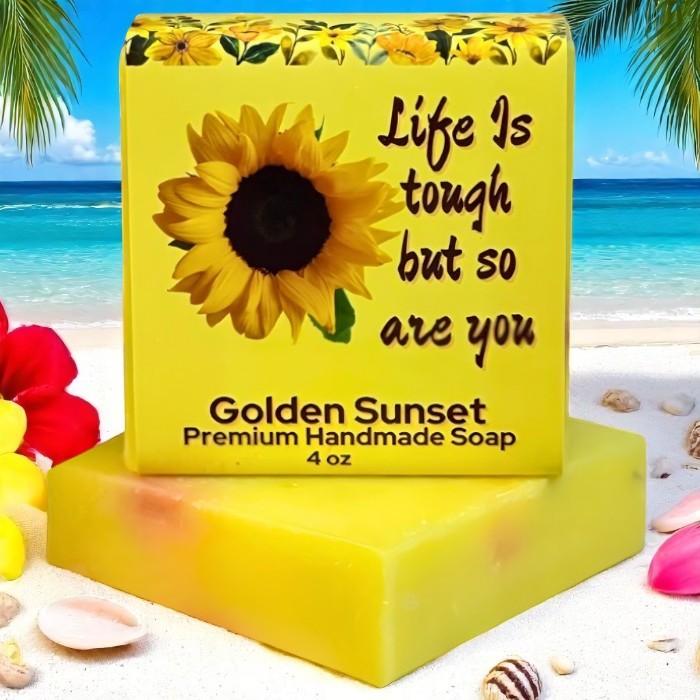 Life Is Tough But So Are You Golden Sunset Scented Body & Hand Soap 4 ...