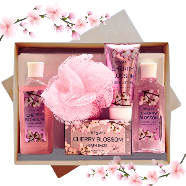 Cherry Blossom Spa Life Gift Box - My Beauty Gift Box