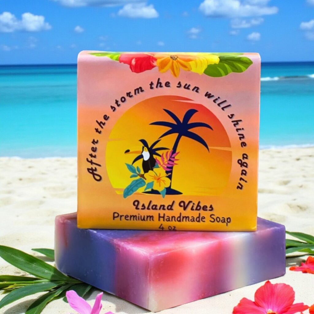 Island Vibes Tropical Caribbean Scented Soap - My Beauty Gift Box