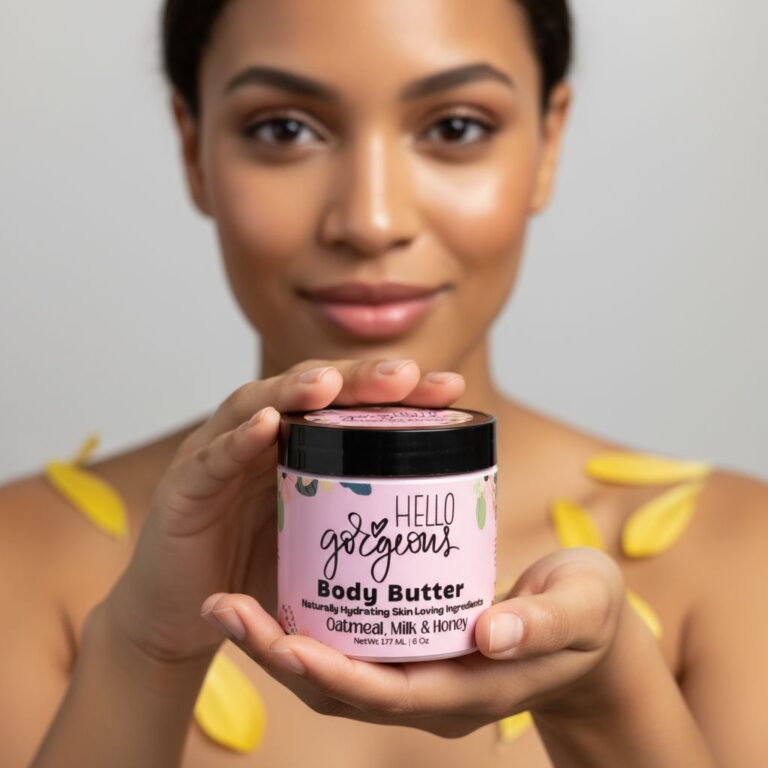 Hello Gorgeous Oatmeal, Milk & Honey Body Butter 6 oz - My Beauty Gift Box