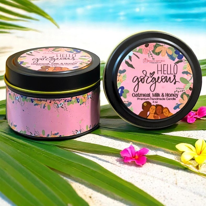 Hello Gorgeous Scented Handmade Candle 4 oz & Matches Gift Set - My ...
