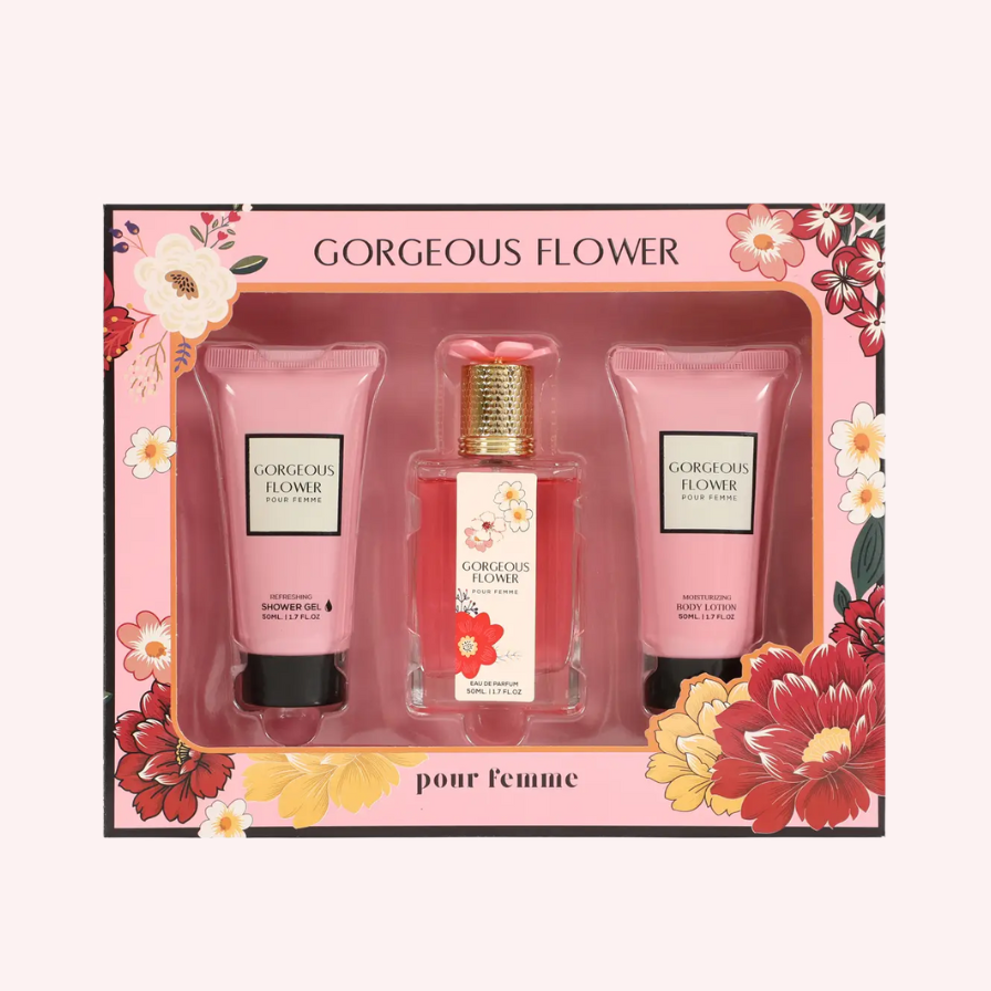 Gorgeous Flower Perfume Body Care Gift Set - My Beauty Gift Box